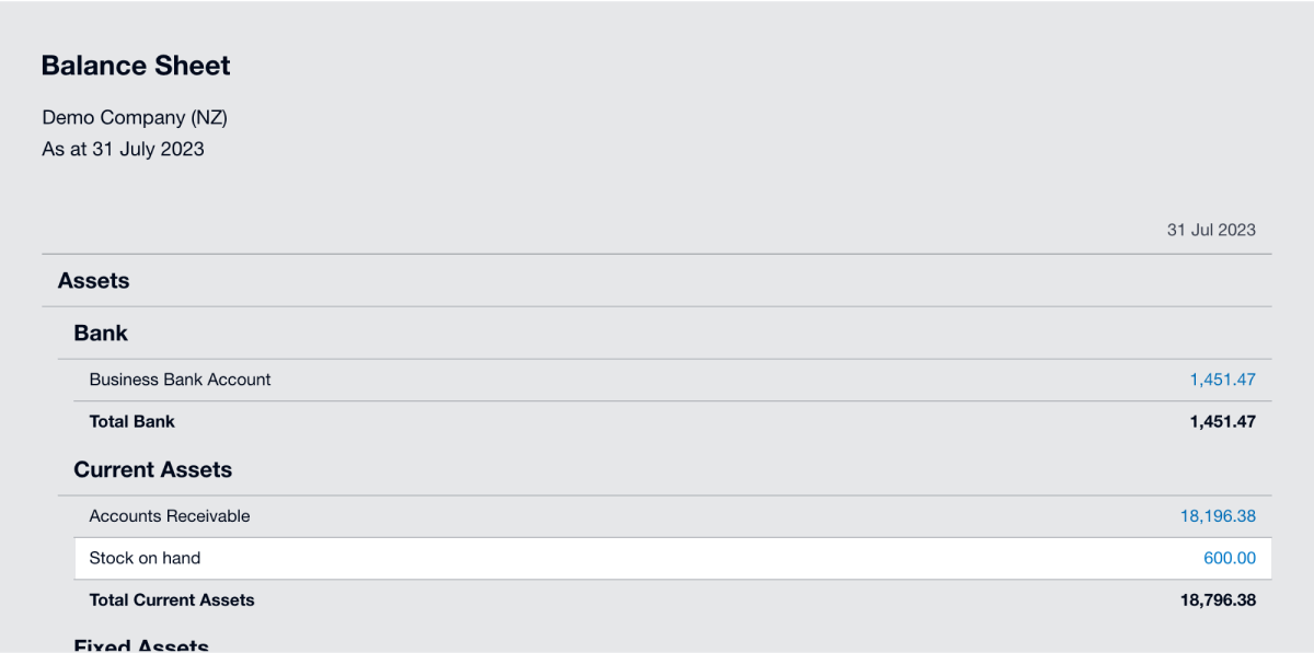 Integrate an inventory system — Xero Developer