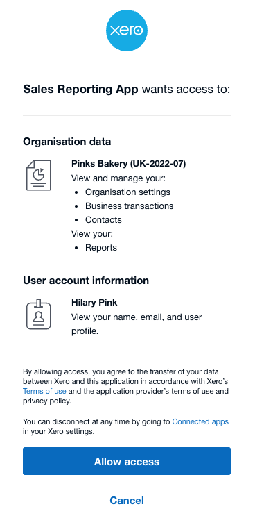 Managing Connections — Xero Developer