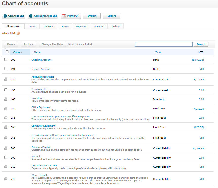 Account and Payment Mapping — Xero Developer