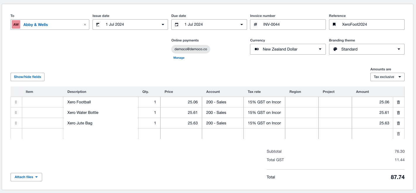 Rounding — Xero Developer