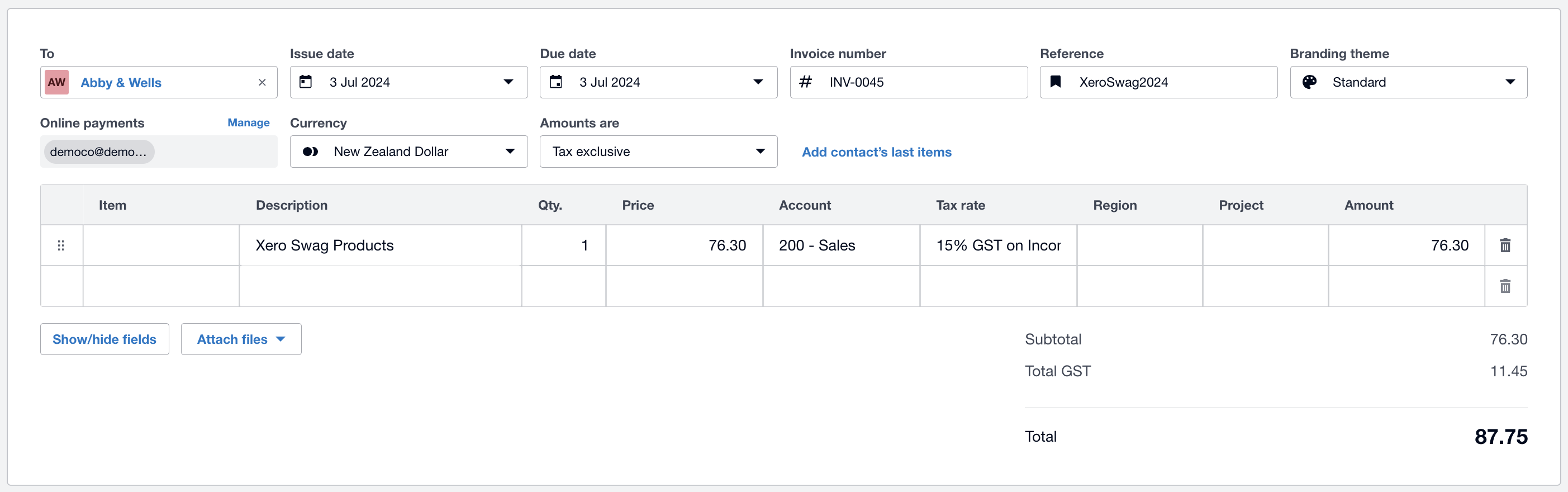 Rounding — Xero Developer